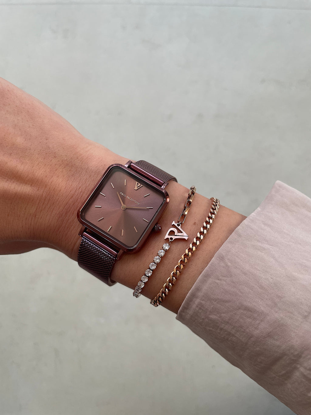 Paul valentine rose gold bracelet store