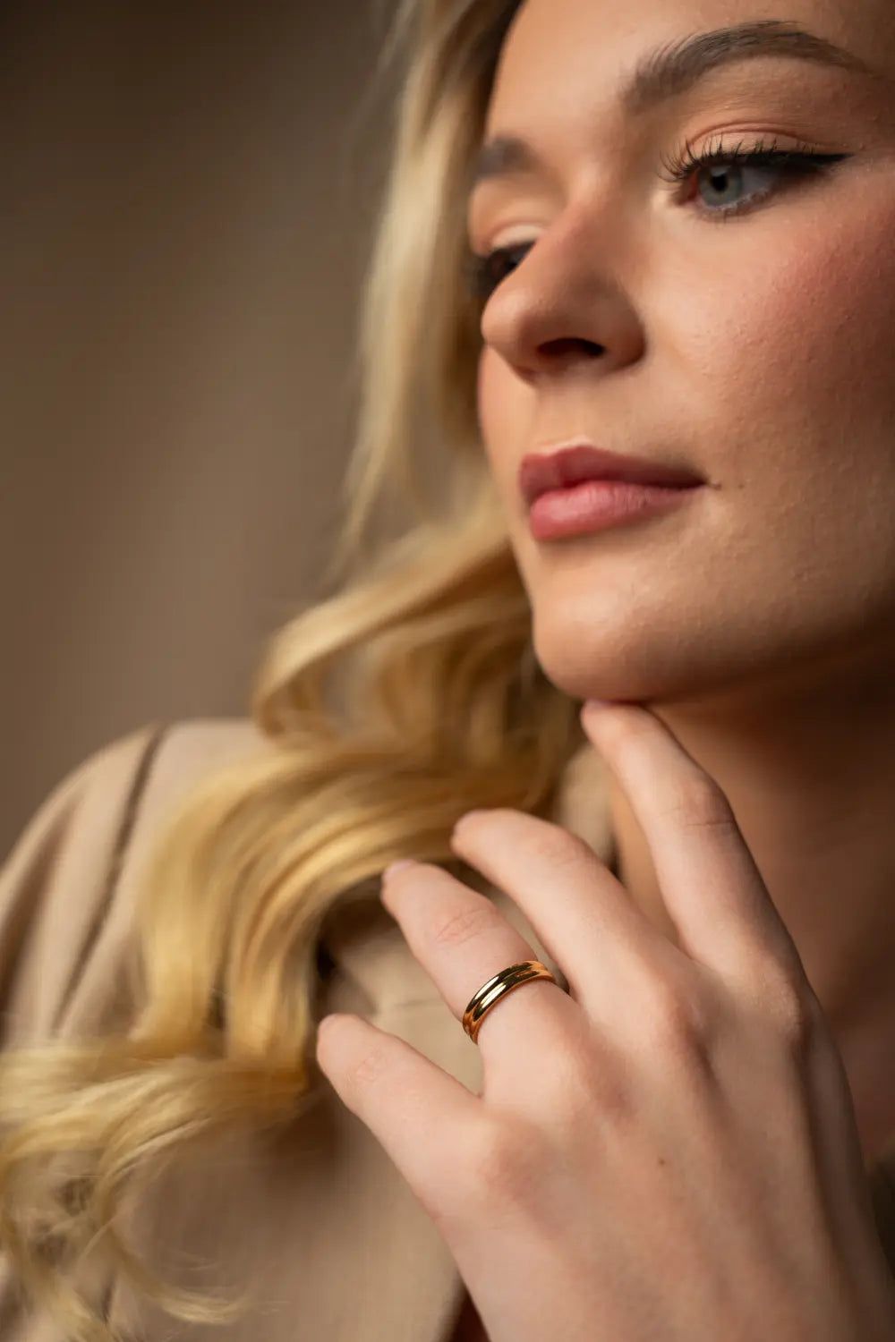 Becca Ring 18K Gold Plated